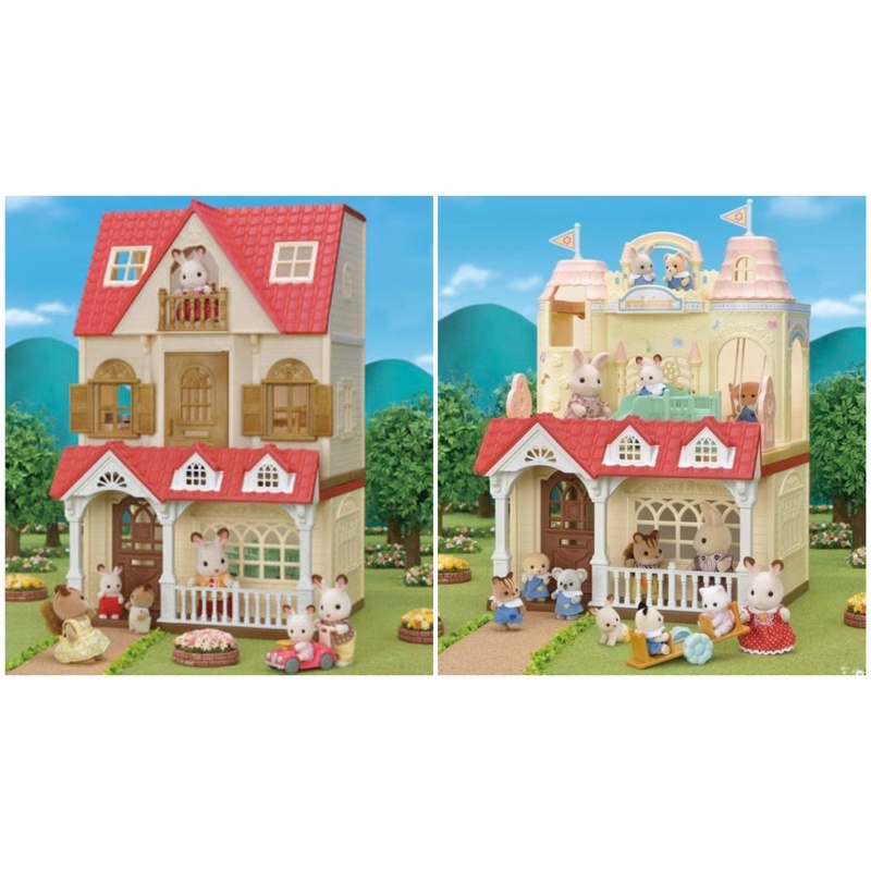 บ้านตุ๊กตาสวีทราสเบอร์รี่ ตุ๊กตากระต่าย ซิลวาเนียน Sweet Raspberry Home ...