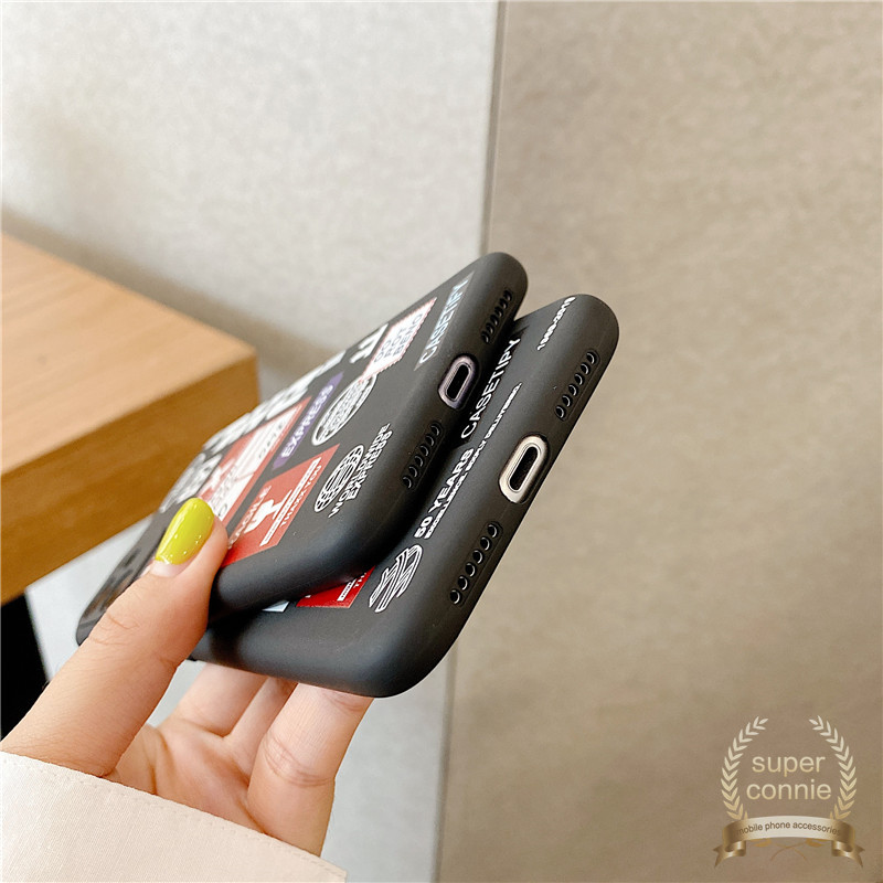 เคสนิ่ม สีดำ ลายโลโก้ DHL สำหรับ iPhone 11 11Pro Max iPhone 6 6s 7 8 ...