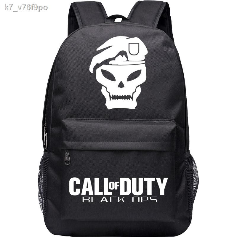 backpackกระเป๋าเป้☽Luminous Reflective Call of Duty School Bag Game ...