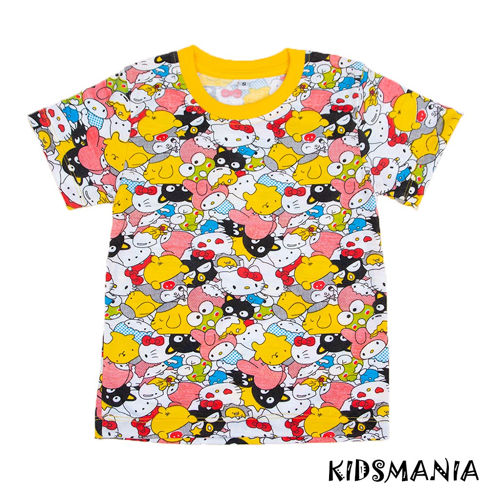 เสื้อยืดเด็ก ลายsario สีเหลือง ผ้าคอตตอนผสม งานใส่สบาย งานสวยลวดลาย ...