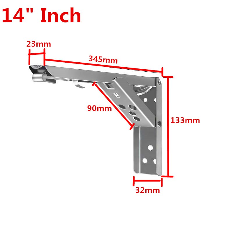 ชั้นวางของ2CS Stainless Steel Triangle Folding Angle Bracket Heavy ...