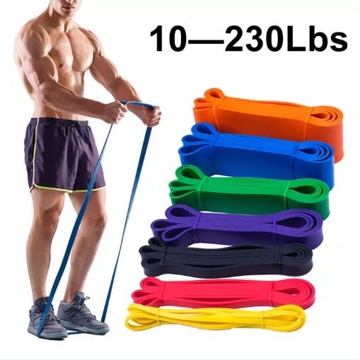 Fitness Rubber Bands Resistance Band Unisex 2080mm Yoga Elastic Bands ...