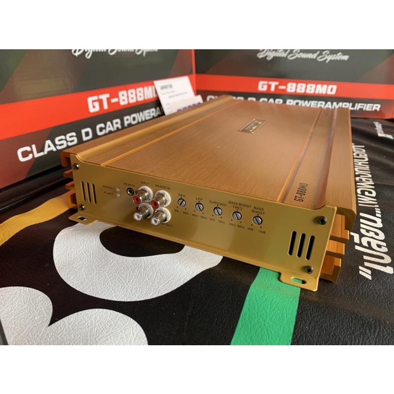 โครตแรง งานแบรนด์GRATIA GT-888MO 4500w ขับดอกซับวูฟเฟอร์ได้ถึง 10-15 นิ้วแม่เหล็ก 220 3ชั้น งาน ...