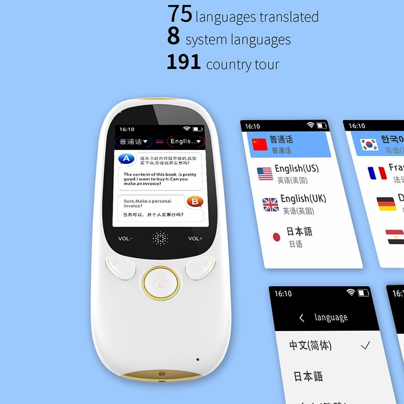 Smart Translator Voice Language Translation RealTime 75 Languages tant ...