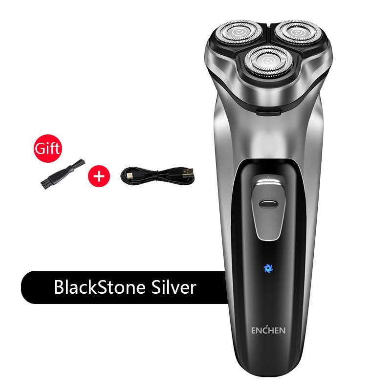 เครื่องโกนหนวด：ENCHEN Men Electric Face Shaver Rotary Razor Cordless ...