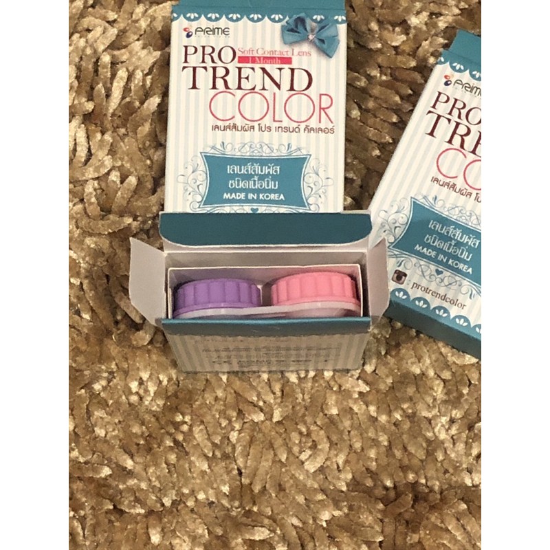 คอนแทคเลนส์ Protend สีน้ำตาล Almond Choco ค่าสายตา 0.00 ของใหม่ ราคาถูก ...