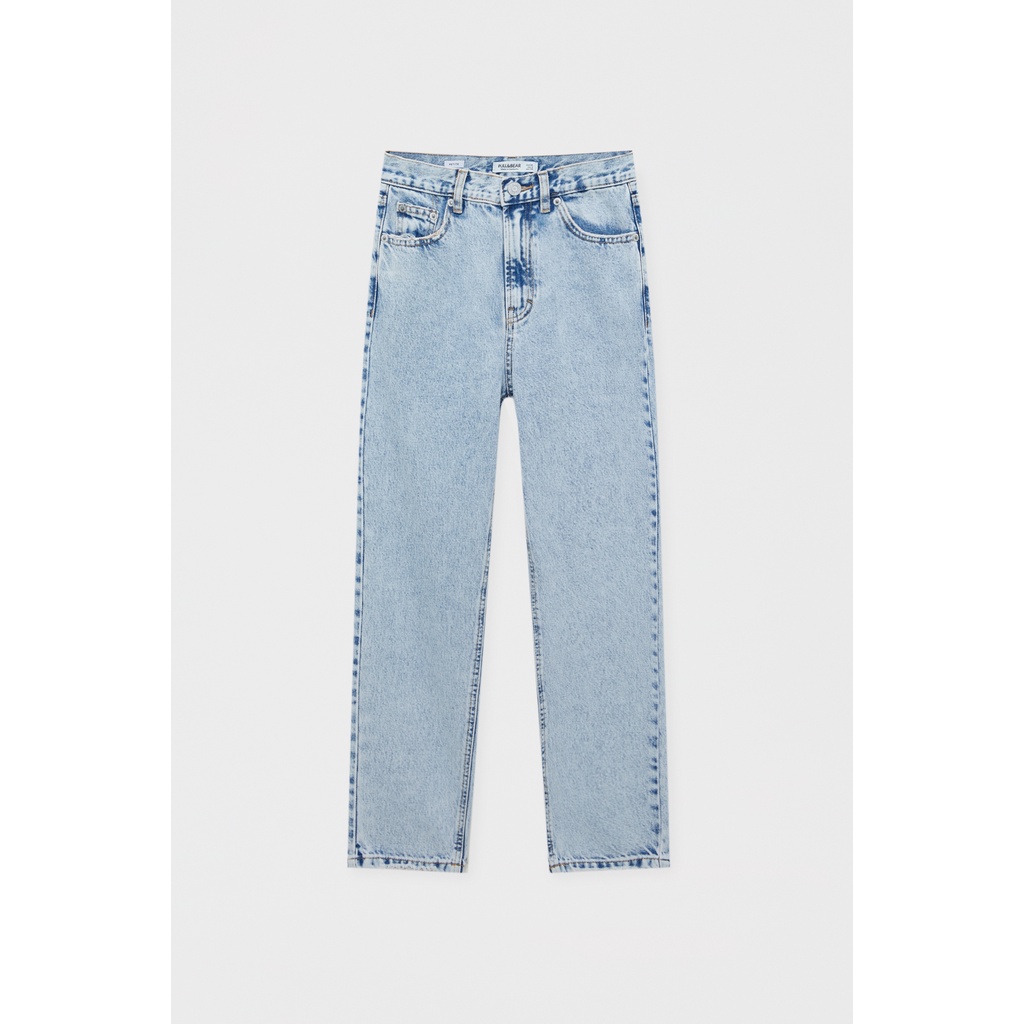 งานแท้ ยีนส์ผุ้หญิงเอวสูง PULLBEAR BASIC MOM HIGH RISE ANKLE LENGTH สียีนส์อ่อนฟอก สีใหม่ พร้อม ...