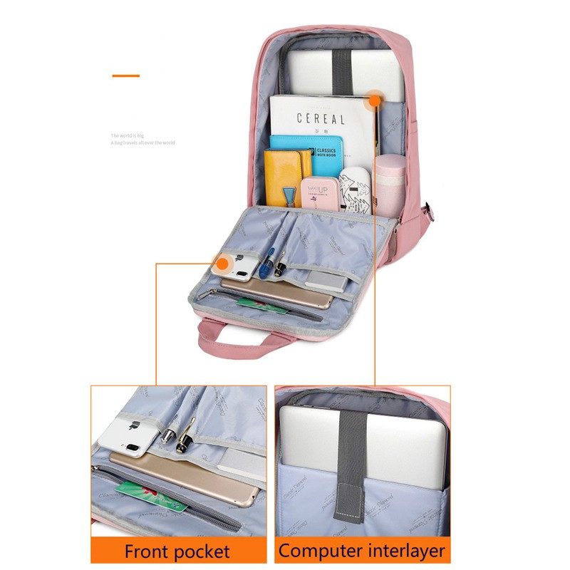 Ready Stock【 Leacat 】 New Waterproof Nylon Kids Backpack Girls For ...