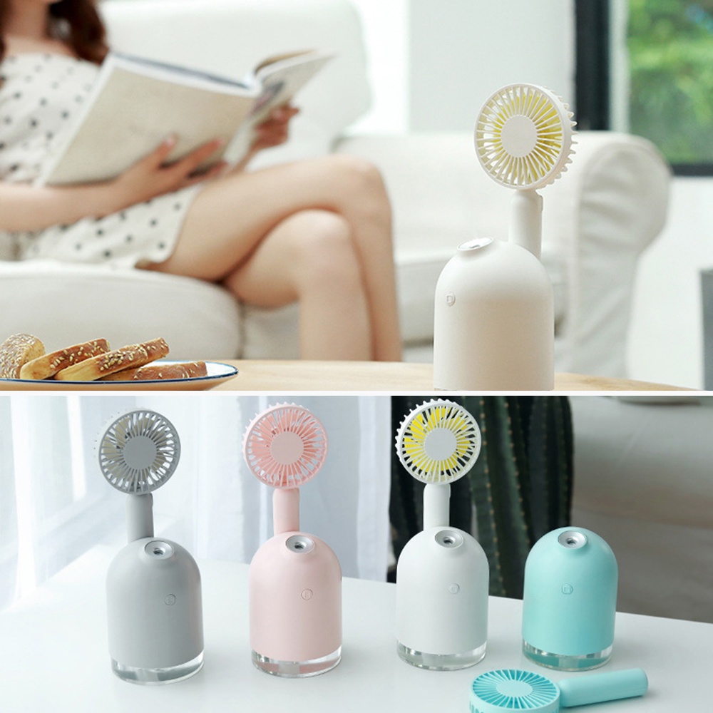 （IN STOCK） Fan Humidifier Multifunctional USB Mini Humidifier Removable ...