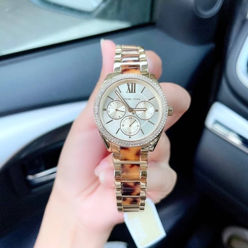 ผ่อน0แท้100 นาฬิกาข้อมือ สีทอง Michael Kors Jan Multifunction Two-Tone ...