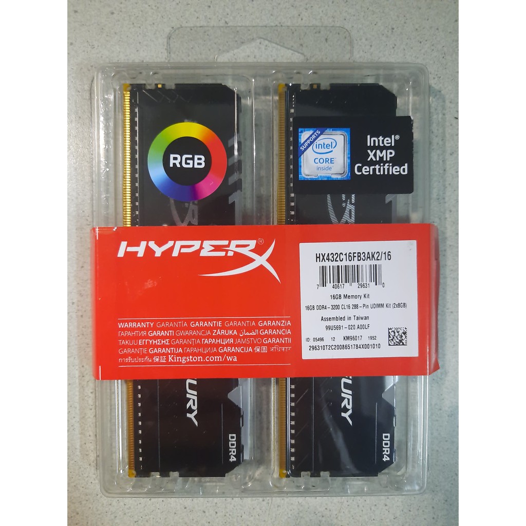 HyperX FURY DDR4 RGB 16GB(2x8GB) 3200MHz CL16 | Shopee Thailand