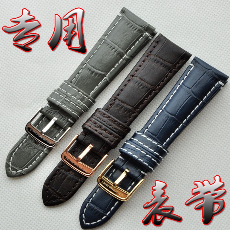 สายนาฬิกาข้อมือสายหนังวัวแท้ Ar1916 1920 1924 1947 1892 1890 11135 ...