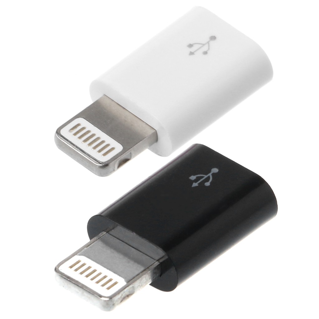 หัวแปลง micro usb ตัวเมีย ไป Lightning port แปลงสายเคเบิ้ลสําหรับ apple ...