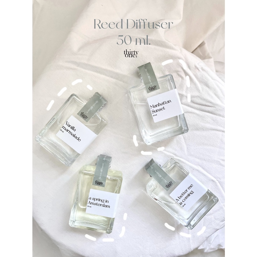 ก้านไม้หอม Reed Diffuser ปรับอากาศ ขนาด 50 ml. - thirtyonecandle - ThaiPick