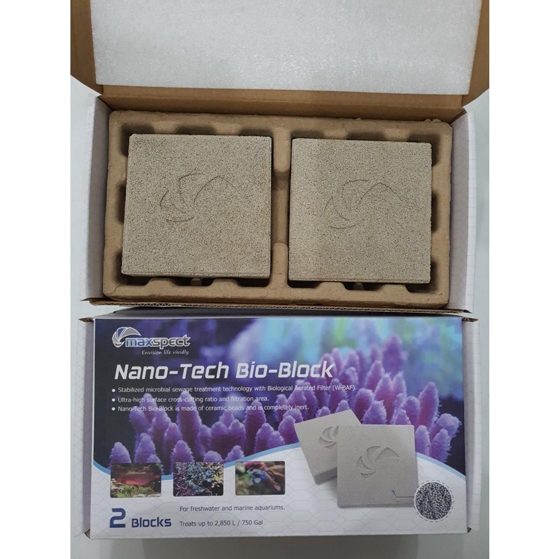 Maxspect Nano-Tech BIO-BLOCK ที่อยู่อาศัยของแบคทีเรียในระบบตู้ปลา บ่อ ...