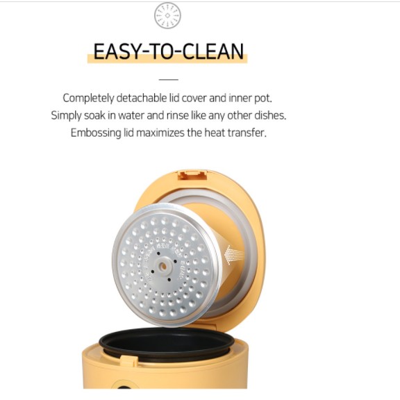 KOREA หม้อหุงข้าวขนาดเล็ก 8 Color Macaron Home Mini Rice Cooker ...