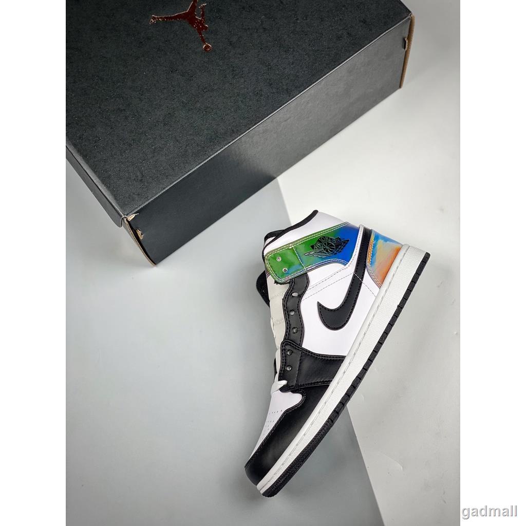 God Version Nike Air Jordan 1 AJ1 Mid Heat Reactive Casual High Top Sneakers - pasfxgadm5 - ThaiPick