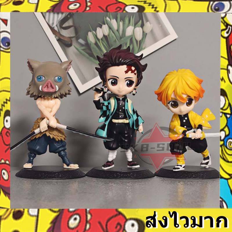 พร้อมส่ง⚡โมเดลดาบพิฆาตอสูร Qposket no Yaiba ขนาด 6.5cm - 7 cm ไม่มี ...