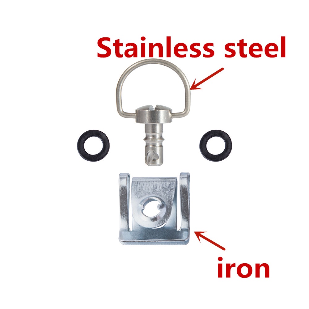 Stainless steel Motorcycle Fairing Fasteners Quick Release D-RING 14 ...