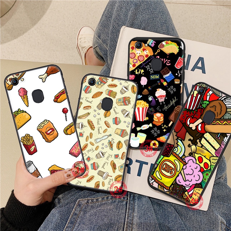 เคสโทรศัพท์มือถือแบบนิ่ม ลายการ์ตูนเฟรนช์ฟรายส์ เบอร์เกอร์ 101F สําหรับ ...