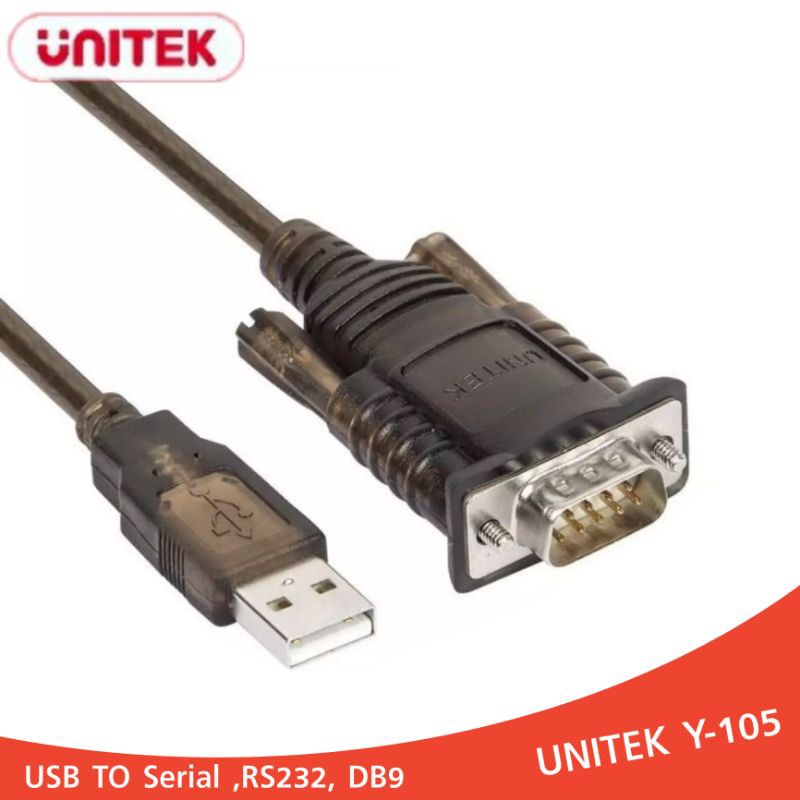 USB TO Serial ,RS232, DB9 UNITEK Y-105 | Shopee Thailand