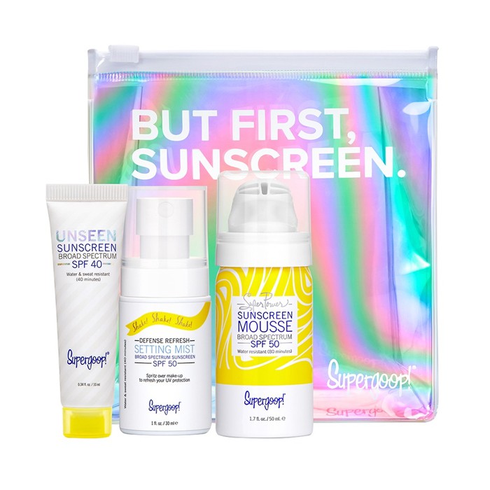 SUPERGOOP! But First, Sunscreen Kit (Limited Edition) (3 items in set ...