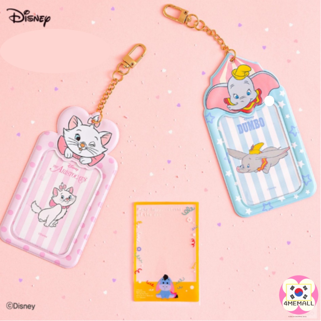 [Daiso Korea] Disney Dumbo Marie Keyring Photo Card Case Key Ring Photo ...