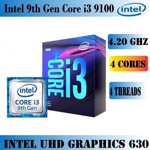 CPU (ซีพียู) INTEL 1151 CORE I3-9100 3.6 GHz Warranty 3 - Y | Shopee Thailand