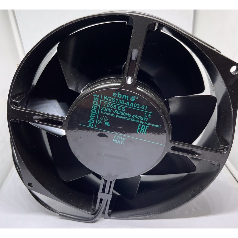 W2S130-AA03-01 พัดลม 170*55MM 230VAC 50/60Hz 45/39W ใบเหล็ก โครงเหล็ก ...