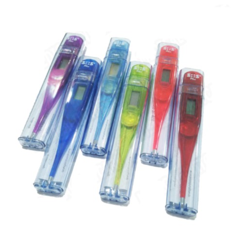 SOS Plus Thermometer ปรอทวัดไข้ ดิจิตอล ปรอท วัดอุณหภูมิ ปลายแข็ง คละสี ...