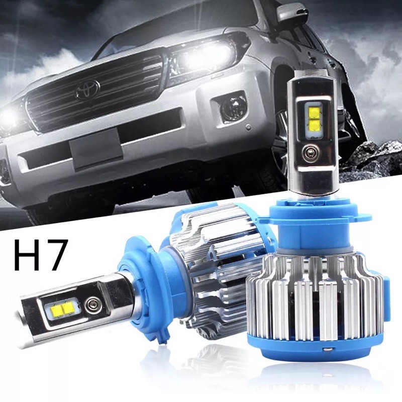 หลอดไฟหน้ารถยนต์ หลอดไฟหน้ารถ หลอดไฟ led T1 turbo Chip cree led 11000lm ...