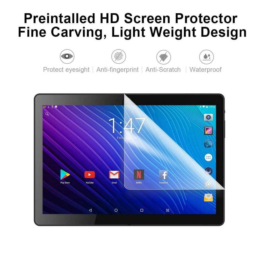 แท็บเล็ตแท็บเล็ตพีซี 4 Gb 64 Gb Android 7 . 0 10 นิ้ว Gps Wifi 1280x800 ...