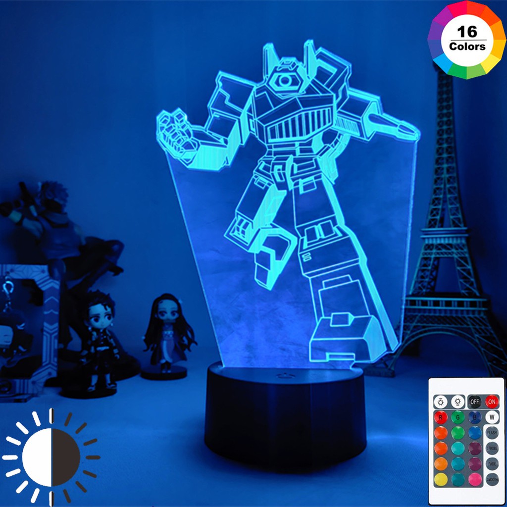 3D Cool Transformers Character Boy Gift Gundam Figure Illusion Desk ...