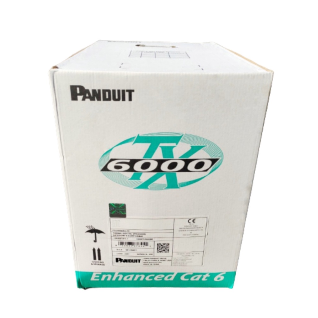 สายแลน Cat6 UTP Cable ยี่ห้อ Panduit CAT6 (Low smoke) สีฟ้า (305 m ...