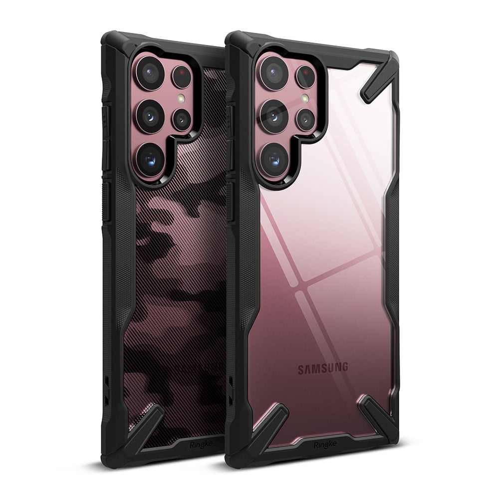 Ringke Fusion X for Samsung Galaxy S22 Ultra Case Camouflage Hard Back ...
