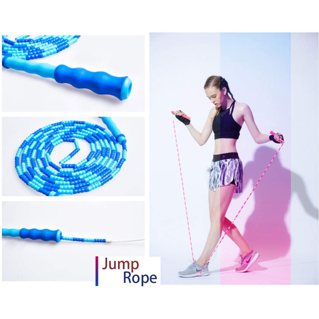 Jump Rope, Adjustable Tangle - Free Segmented Fitness Skipping Rope for ...
