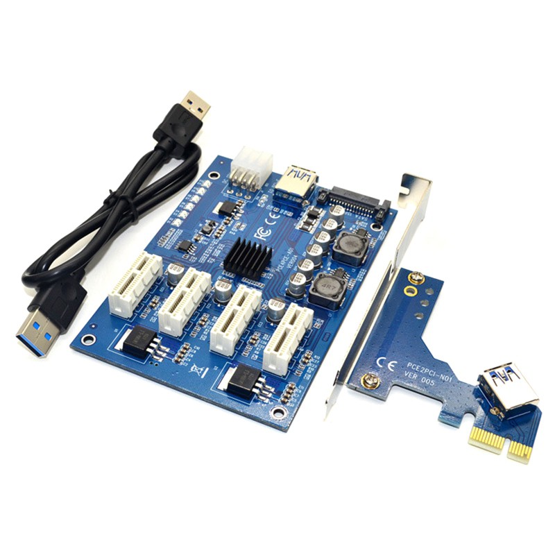 PCI-E X1 4PCI-E X16 Expansion Kit 1 To 4 Port PCI Express Switch ...