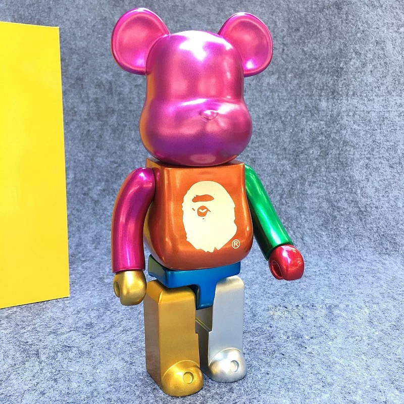 28cm Bape The 25th Anniversary X Bearbrick Fashion Action Figure ...