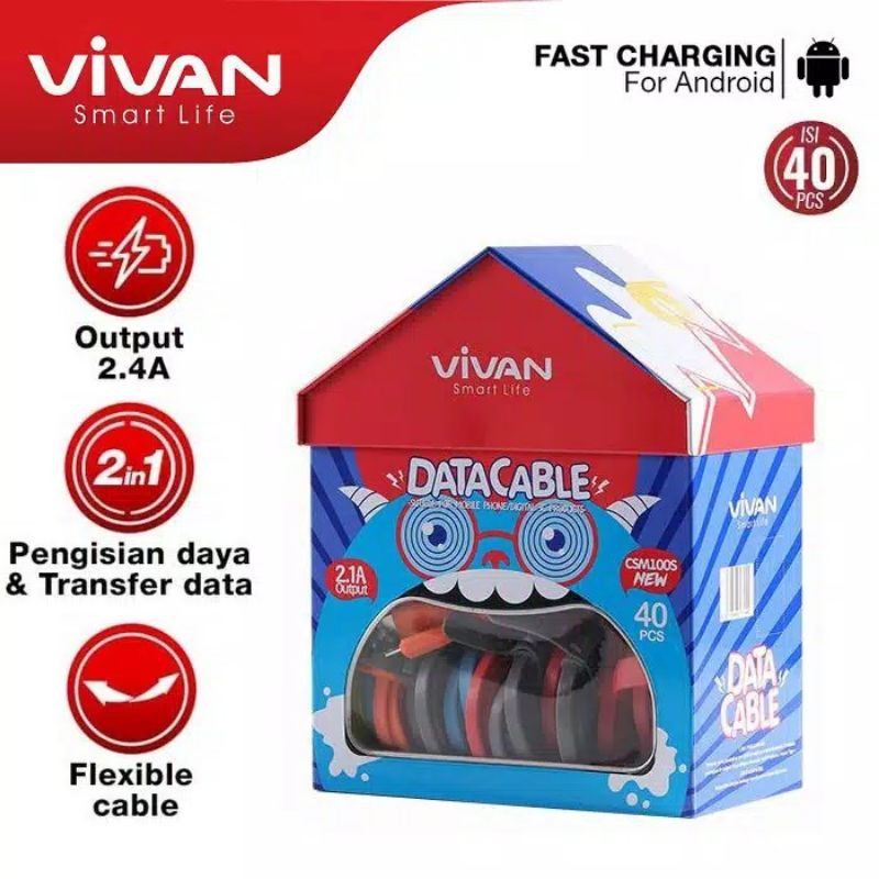 Vivan Android Usb สายชาร์จอย่างรวดเร็ว 2.1a 100 ซม - mandumnacell.th ...
