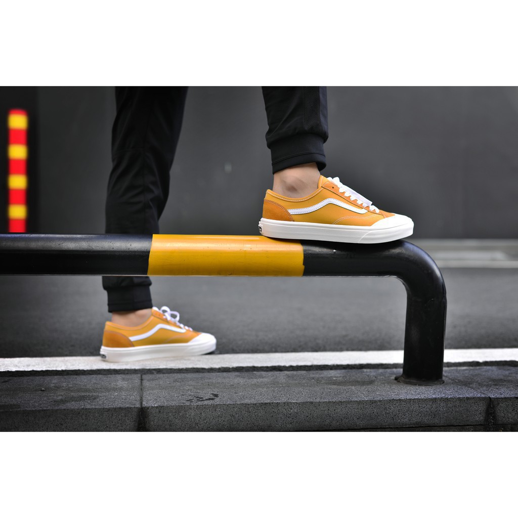 vans style 36 decon sf รองเท้าโลฟเฟอร์สีเหลืองสีขาวขนาด 35-44 16 ...