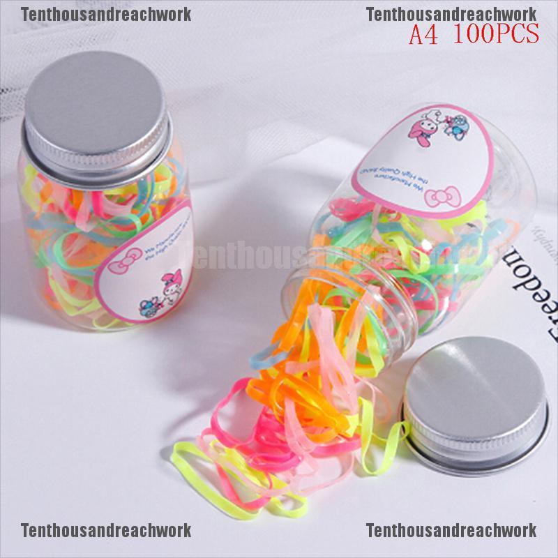 ยางรัดผมหลากสี 100200 ชิ้น - tenthousandreachwork.th - ThaiPick