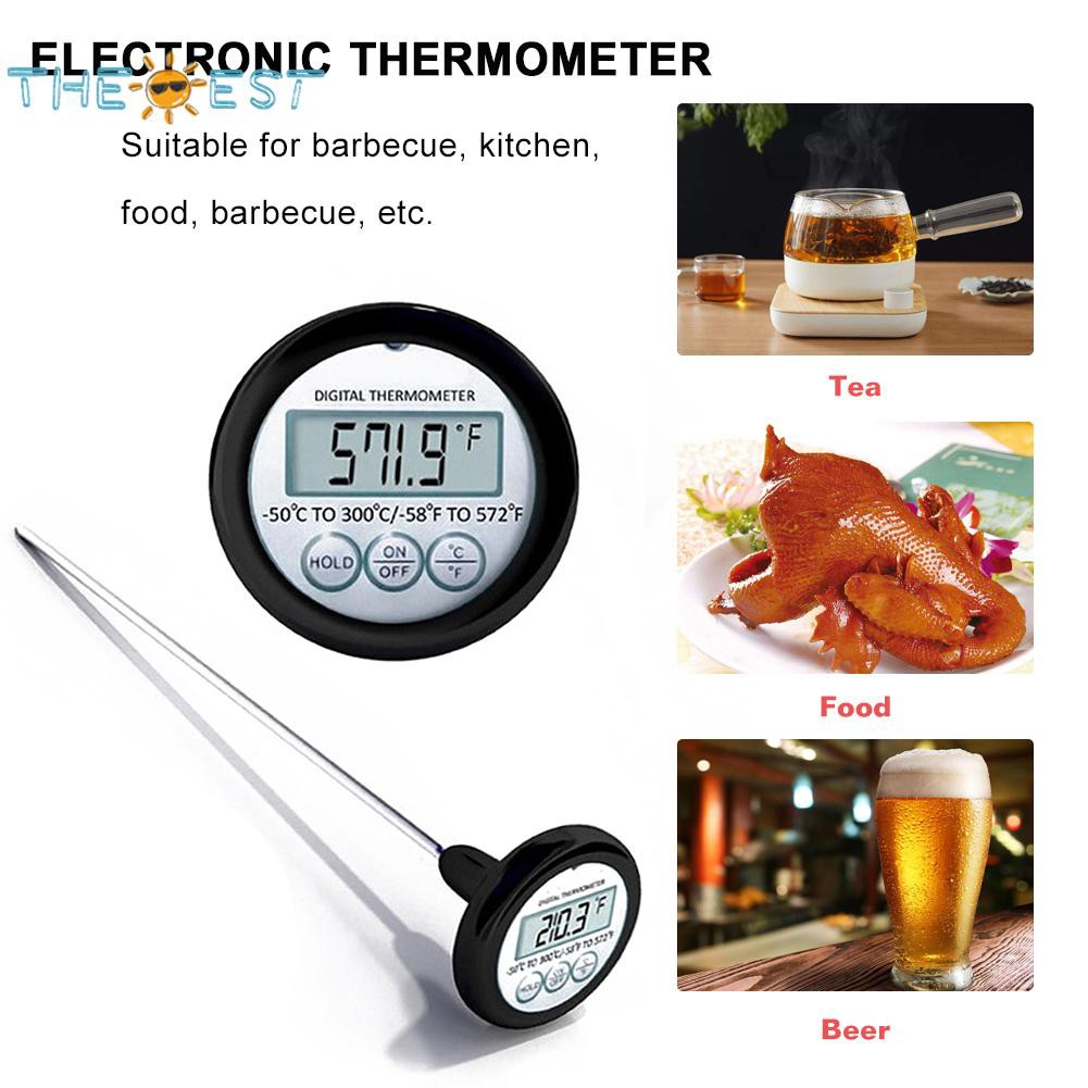 LCD Digital Electronic Cooking Food Kitchen BBQ Meat Thermometer with ...