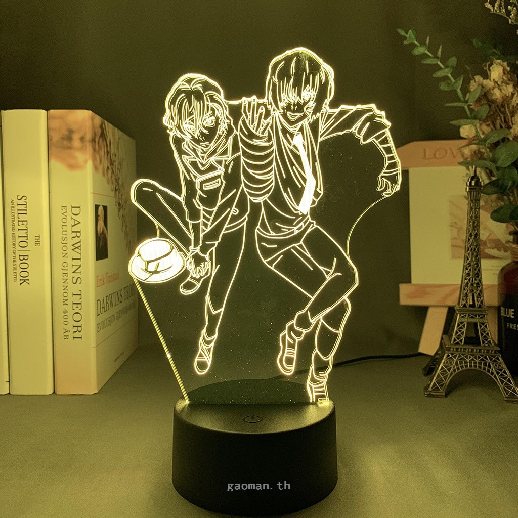 Bungo Stray Osamu Dazai Lamp For Room Decor Friend Birthday Gift Gadget ...