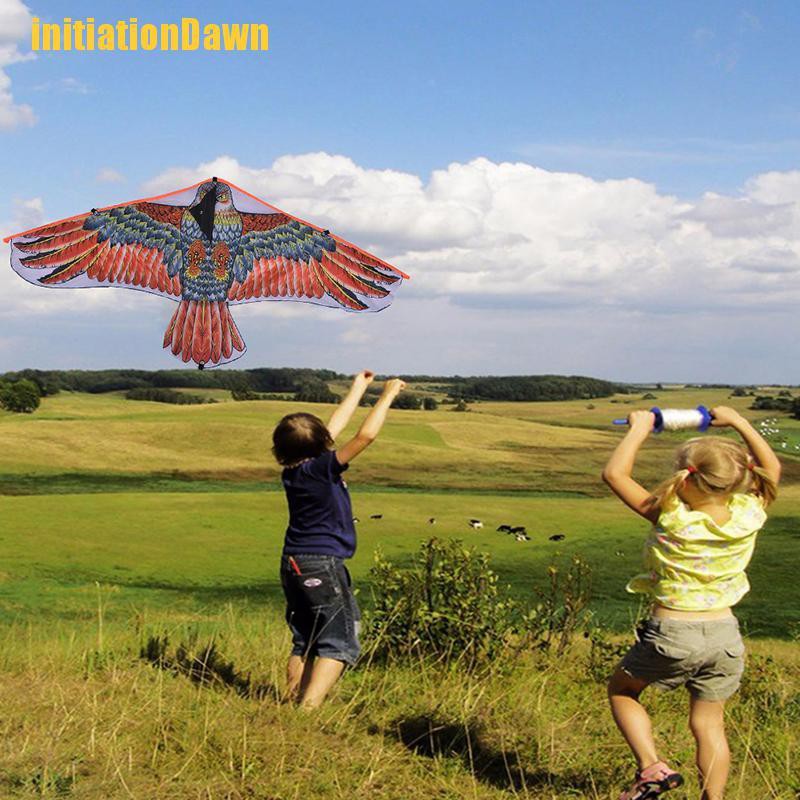 Initiationdawn Flying Hawk Scarecrow Garden Bird Yard Kite Scarer Home ...
