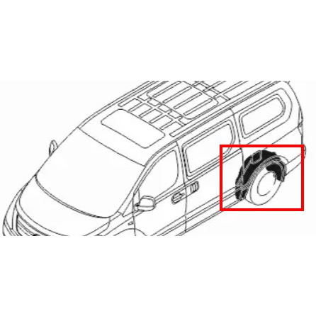 อะไหล่แท้ ซุ้มล้อหลัง HYUNDAI H1 ฮุนได เอสวัน เฮดวัน ซุ้มล้อ อะไหล่แท้ ...