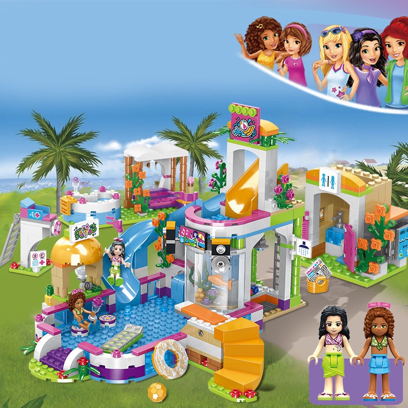 ใช้งานร่วมกับ LEGO Girls Edition Building Blocks Big Singer House Villa ...