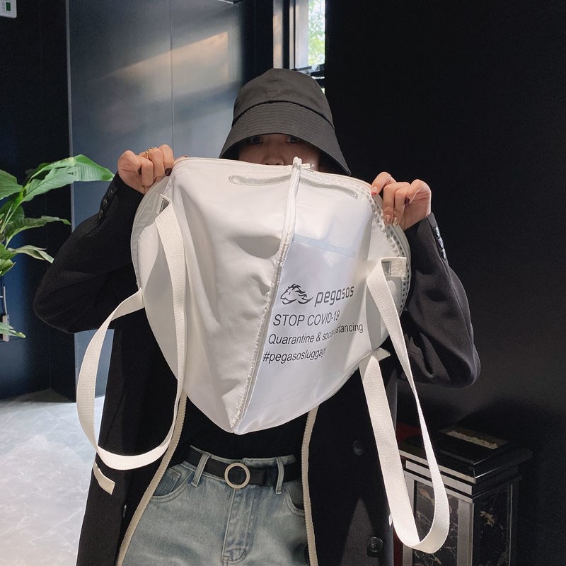 Thailand mask bag female new creative tote large capacity one-shoulder ...