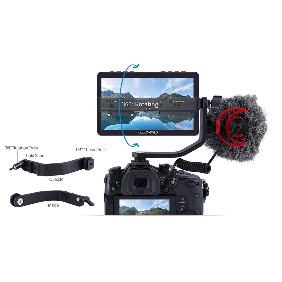 FEELWORLD F5 Pro V4 6 Inch Touch Screen DSLR Camera จอมอนิเตอร์สำหรับ ...