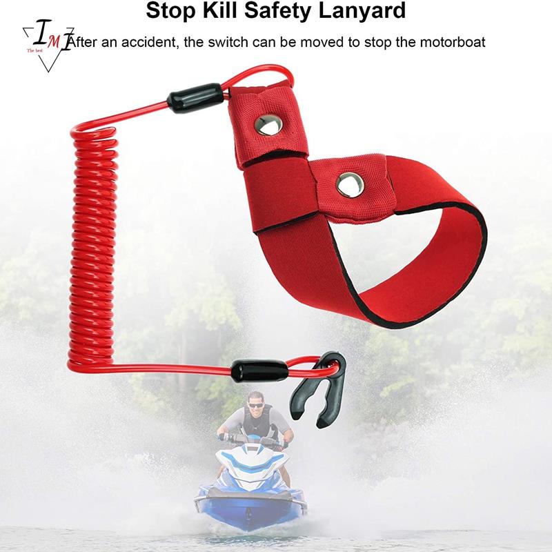 Stop Kill Safety Lanyard Fits Handlebar Switch Key Floating Emergency ...