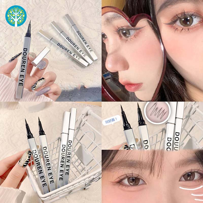 Douren อายไลเนอร์ แบบหลอด ทรงสี่เหลี่ยม ขนาดเล็ก กันน้ํา กันเหงื่อ ติด ...
